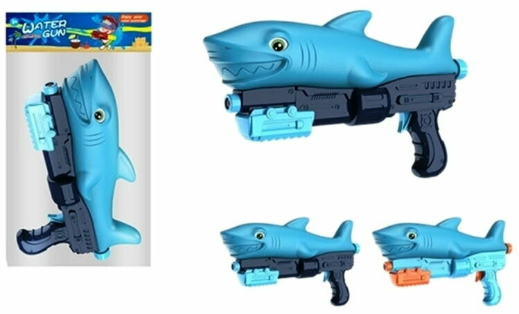 Бластер водный "Голубая акула", в пакете, для детей от 3 лет