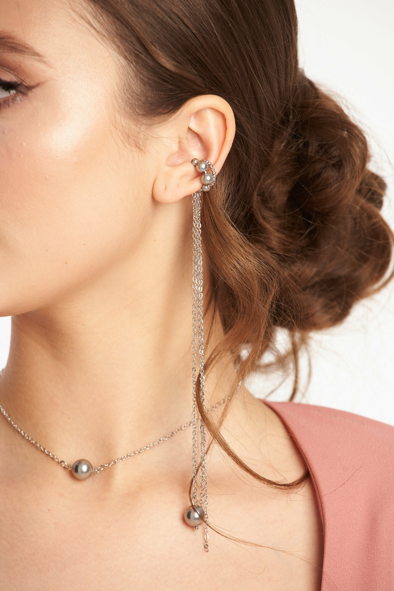 Чокер, жемчуг Swarovski синтетический