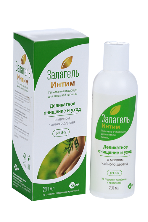 Залагель интим гель увлажняющий для интимной гигиены фл. 200мл (с маслом чайного дерева)