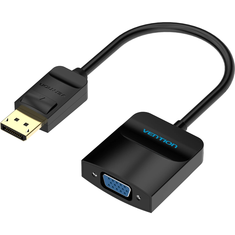Vention Кабель-переходник DisplayPort1.2 20M->D-Sub F Vention HBFBB, позолоченные контакты (0.15м) (ret)