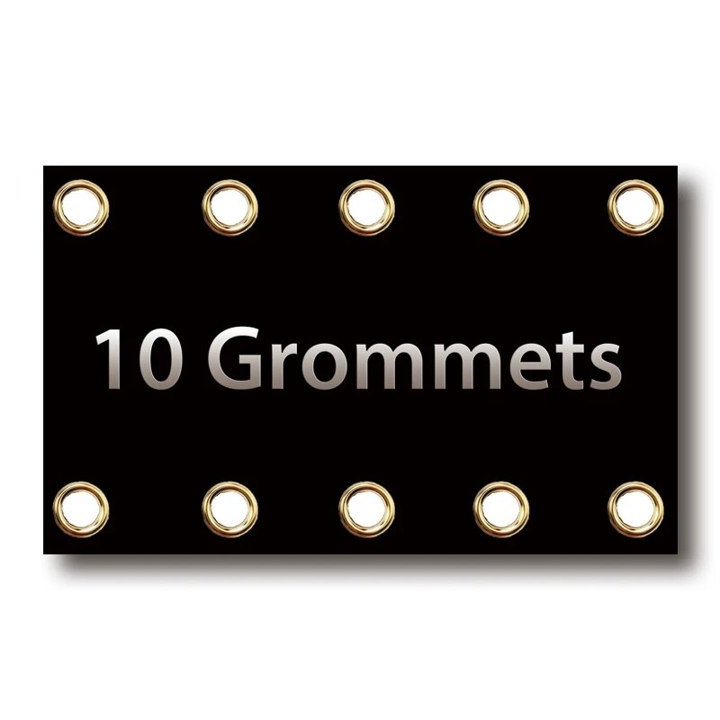 Персонализированный флаг 3х5 футов из полиэстера 120 x 180cm, Ten Grommets