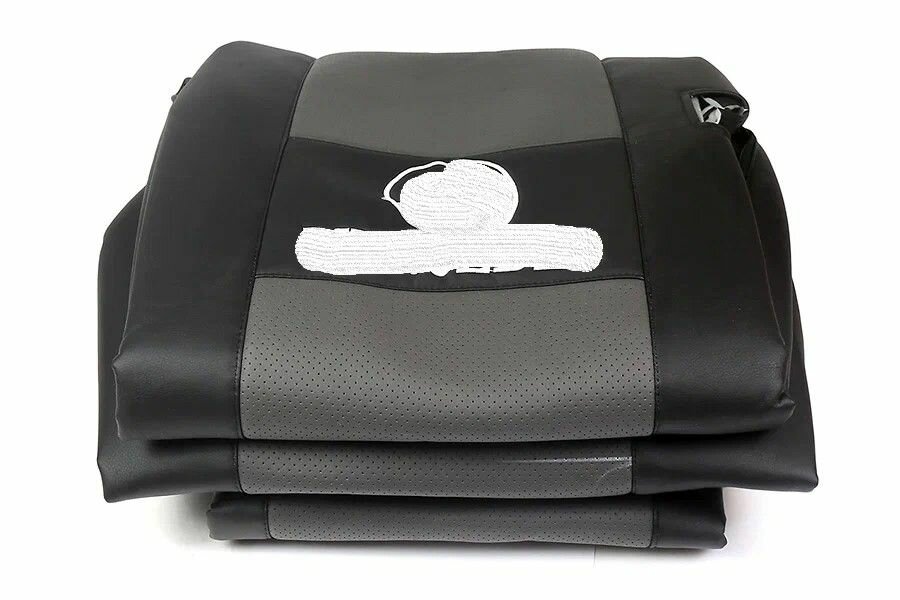 Чехлы на сиденья для "MERCEDES ACTROS" (2 ремня) Цвет серый. (Эко кожа) Производство Россия (13261)