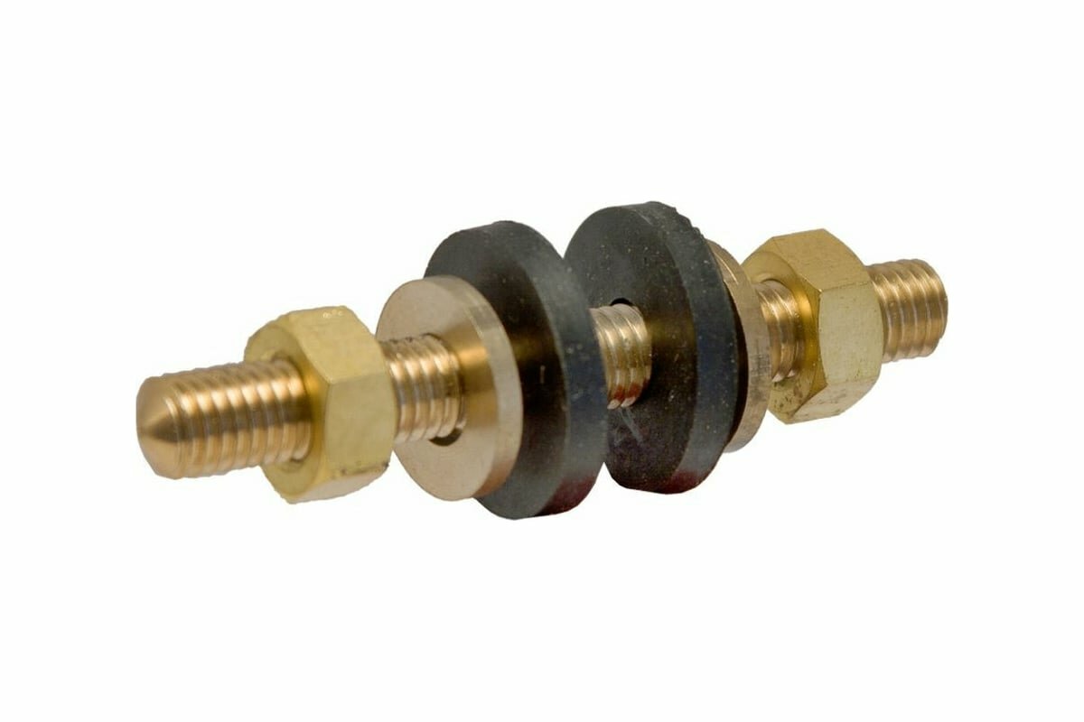 Tech-Krep крепеж для бачка унитаза латунная шпилька М8 с гайками пакет 137002