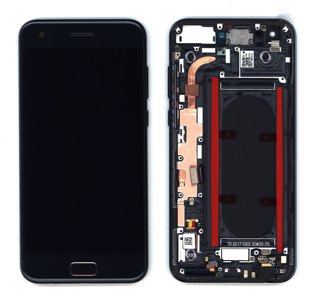 Дисплей для Asus ZS551KL с рамкой серый