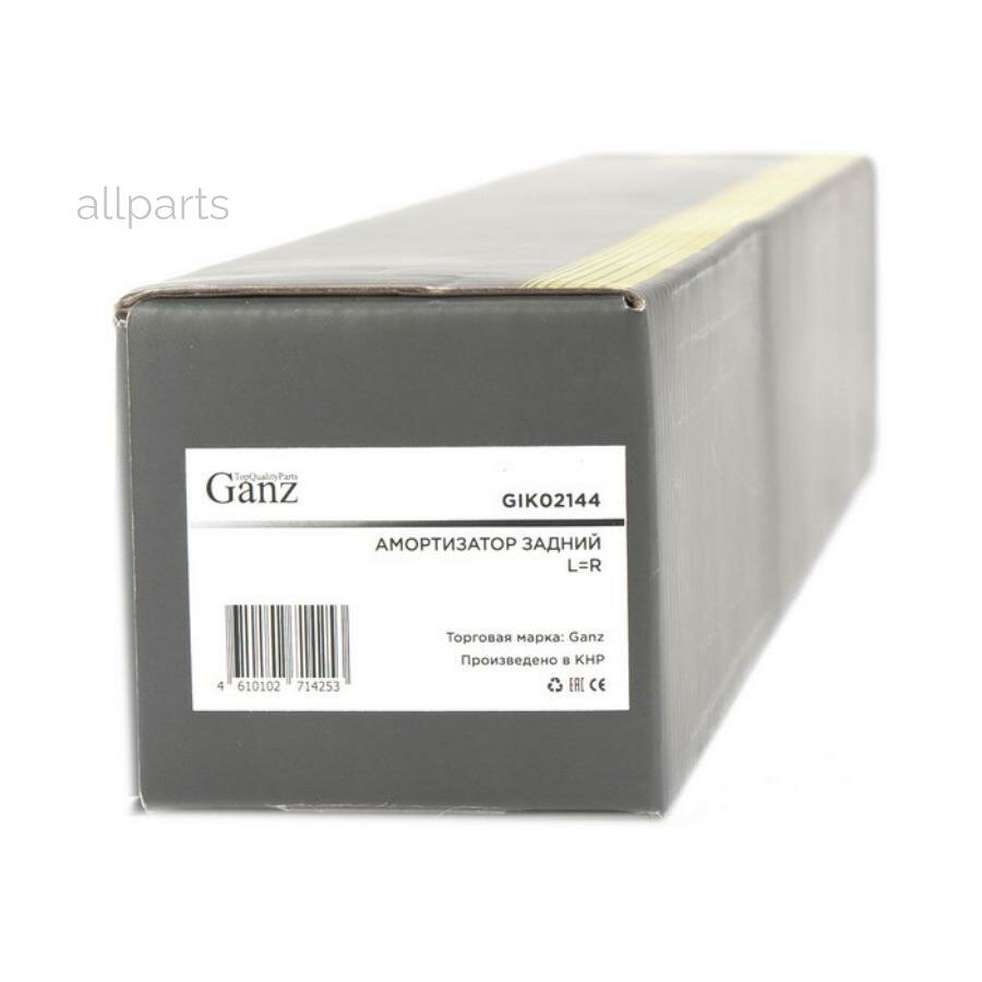 GANZ GIK02144 Амортизатор задний (газомасляный) L=R OPEL Zafira GANZ GIK02144