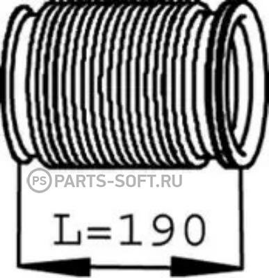 DINEX 68239 гофра глушителя !(нерж) Premium D=133.5 L=186 с фланцами\Scania 4 Serie 94/114/124/144