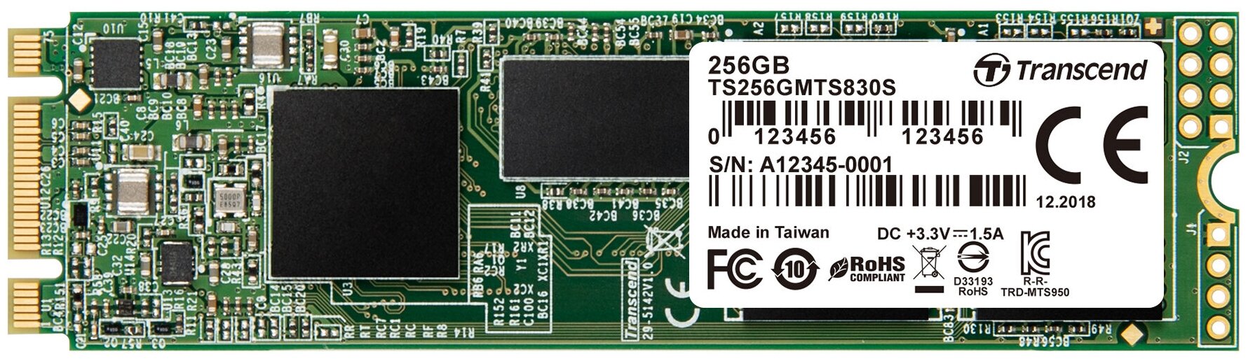 Жесткий диск Transcend 256GB TS256GMTS830S