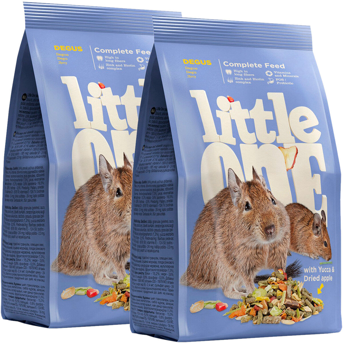 LITTLE ONE DEGUS корм для дегу (400 гр х 2 шт)