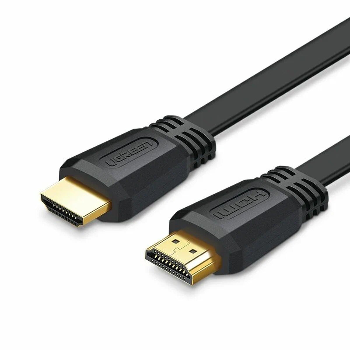 Кабель плоский UGREEN ED015 (70159) HDMI Flat Cable. Длина 2 м. Цвет: черный