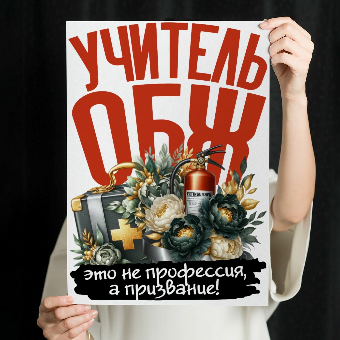 Плакат MIGOM А4 Учитель ОБЖ