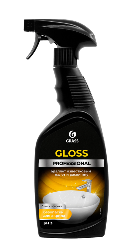 Grass Чистящее средство для сантехники, Gloss Professional, 600 мл.