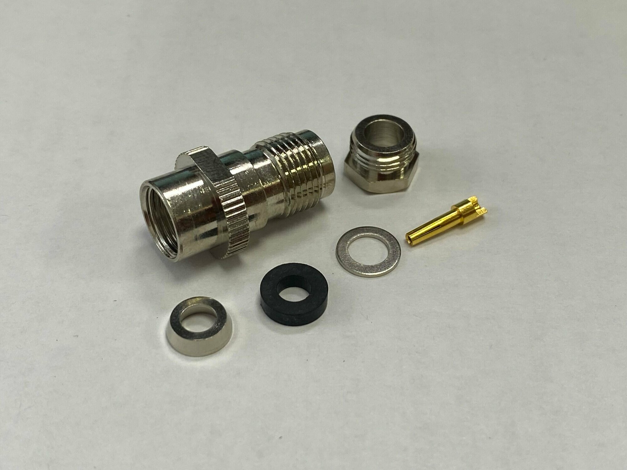 Разъем высокочастотный T-212F (5 шт), розетка (гнездо) TNC прижимная на кабель RG-58