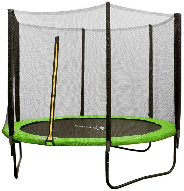 Батут Sundays Fitness Champion-D312, с сеткой, безопасный, диаметр 3,12м