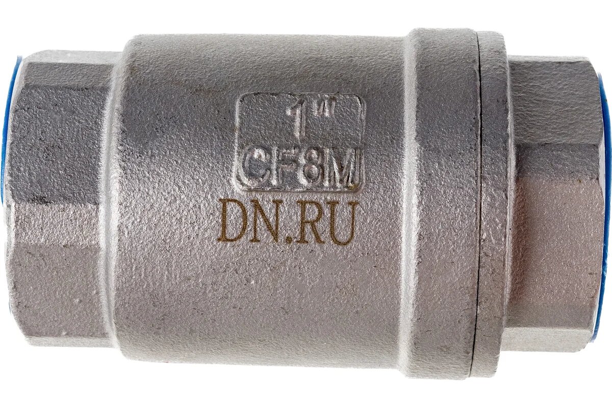DN.ru Клапан обратный LSCV 1? Ду25 Ру16 муфтовый, пружинный, нержавеющая сталь D100-00489