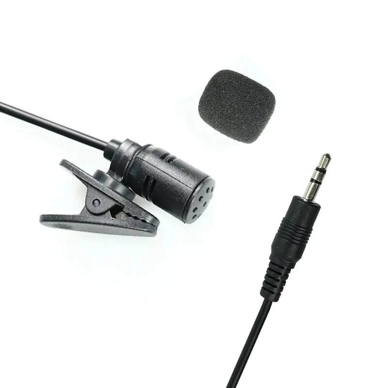 Микрофон петличный PEERCE, портативный конденсаторный проводной микрофон с креплением на лацкане, для Android и автомагнитолы