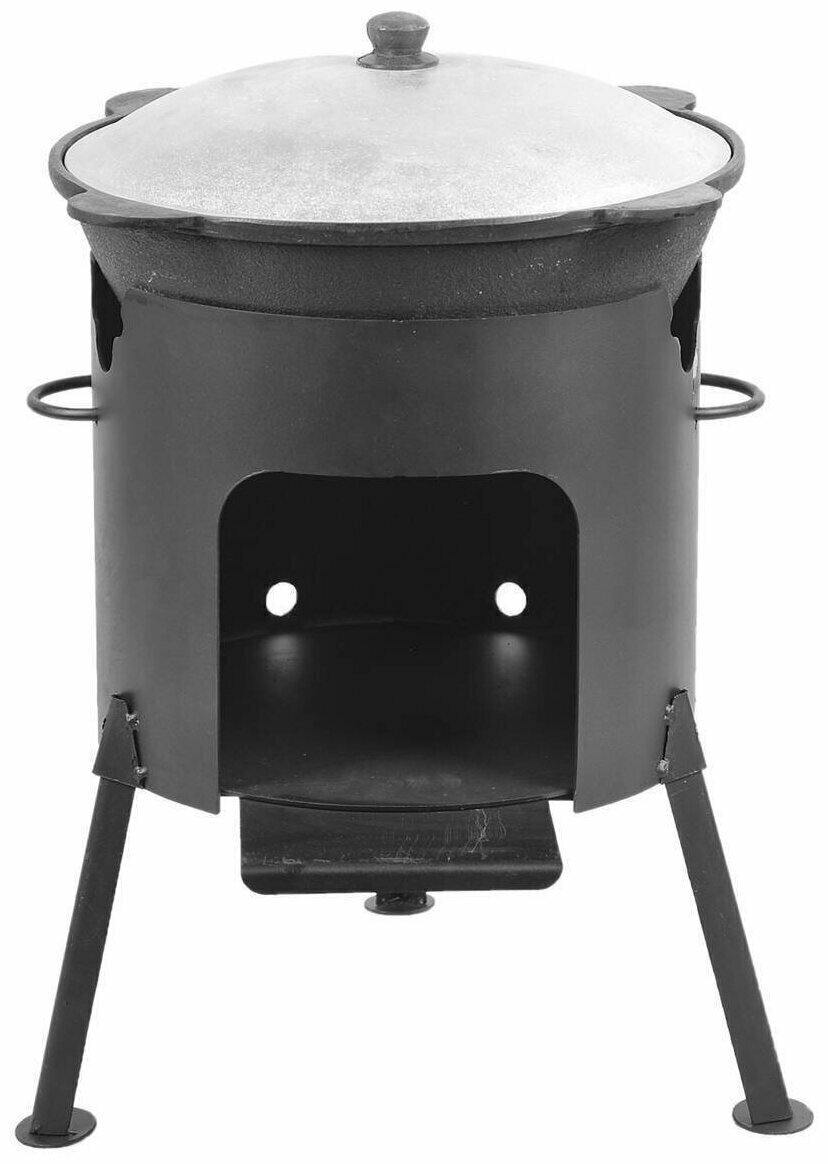 Казан чугунный 8л с печкой