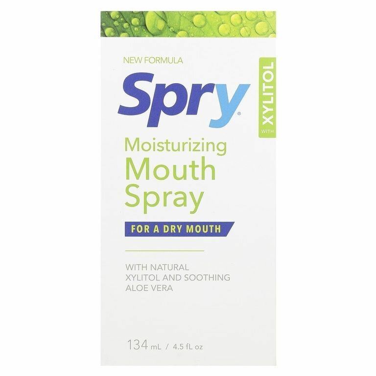 Xlear, Spry, Moisturizing Mouth Spray, увлажняющий спрей для полости рта, 2 шт, 134 мл