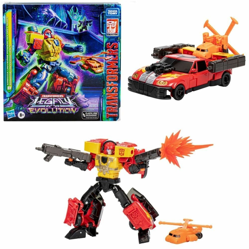 Игрушка Hasbro Трансформеры Legacy Evolution Вселенная Армады Powerlinx Hot Shot и Толчок Вселенной Армады F7828