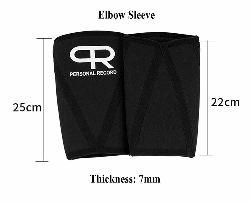 PERSONAL RECORD Наколенники/Налокотники неопреновые 7 мм для взрослых М, Elbow sleeve