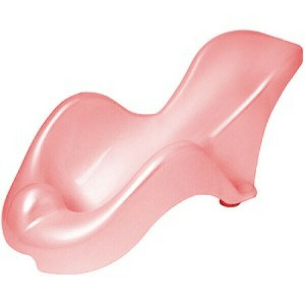 Горка для купания детей Martika "Бамбино" розовая, анатомическая форма, на присоске (С819РОЗ)