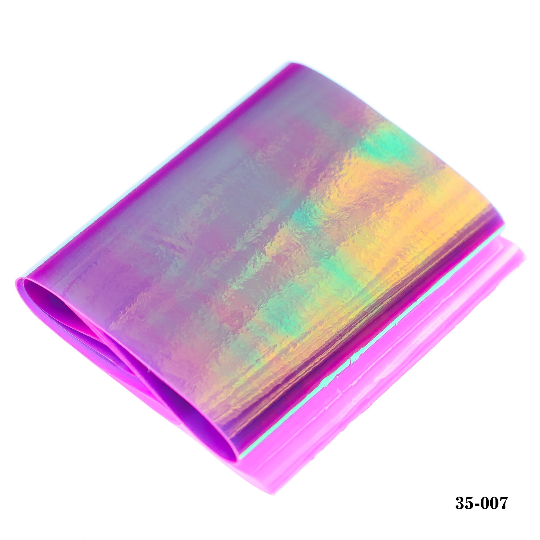 Фольга Битое стекло для декора, дизайна, творчества и nail art Hanami, цикламен хамелеон 1м.