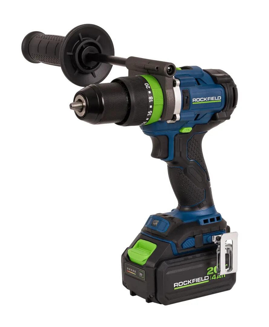 Дрель-шуруповерт аккумуляторная Rockfield RF2094BK, 20 В Li-ion 4 Ач