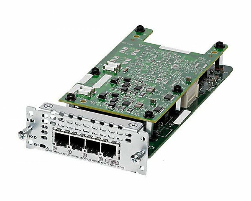 Модуль CISCO NIM-4FXO 4-port Network Interface Module - FXO (Universal)