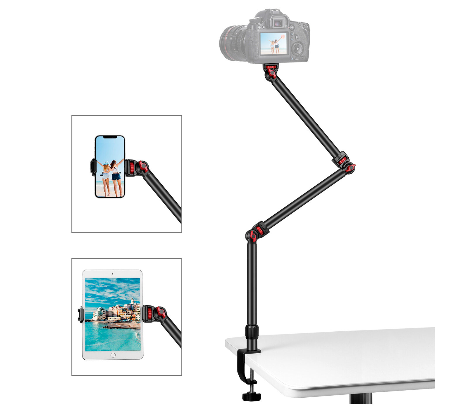 Настольный держатель Puluz PU3103B C-Clamp Desk Stand со струбциной