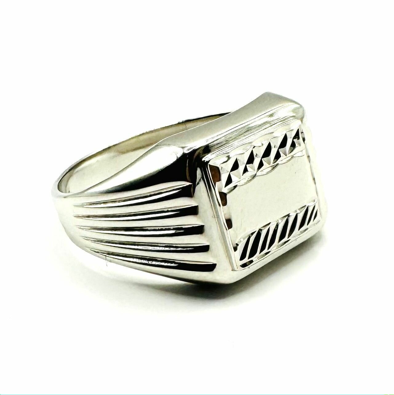 Печатка, серебро, 925 проба, родирование