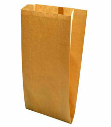 Подарочный пакет "Крафт", бумага, 17x30x7 см, цвет крафт, 100 штук
