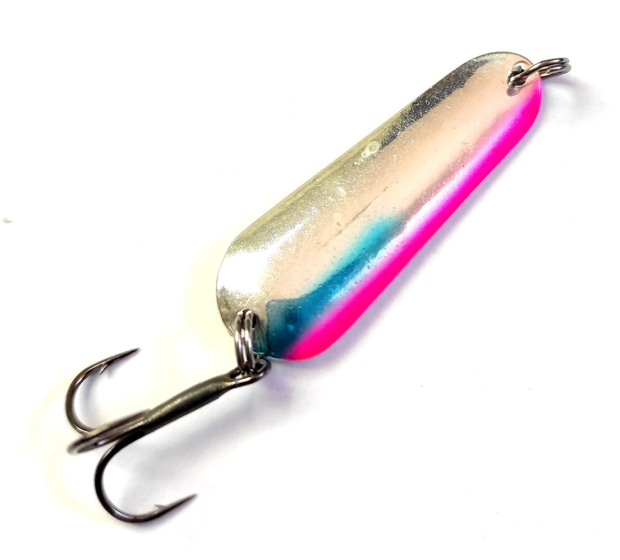 Блесна литьевая из латуни на щуку, покрыта серебром RB Шторлинг 5гр - 354