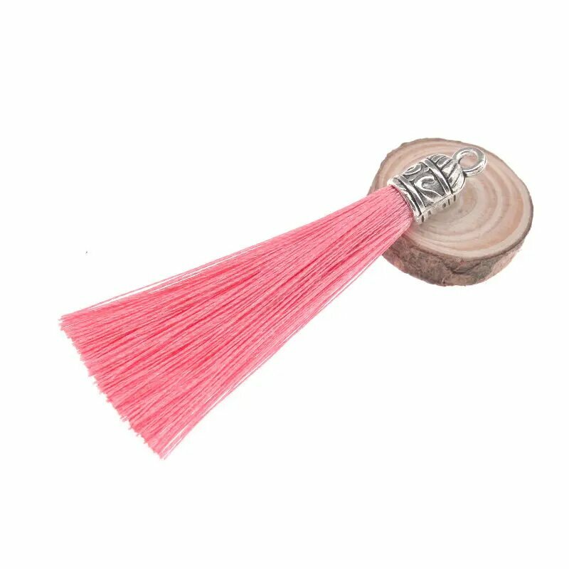 Полиэстеровые кисточки для украшений 55 мм, набор из 10 штук Розовый, 55mm 30PCS-LOT, pink