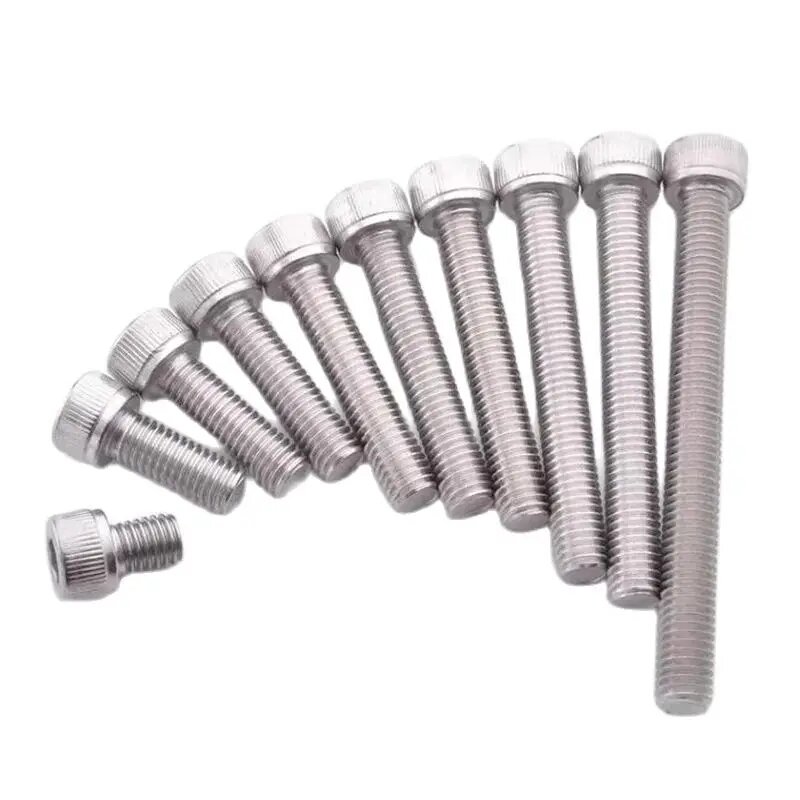 Болты шестигранные нержавеющая сталь M3-M8 4-300мм 12mm, M5 4pcs