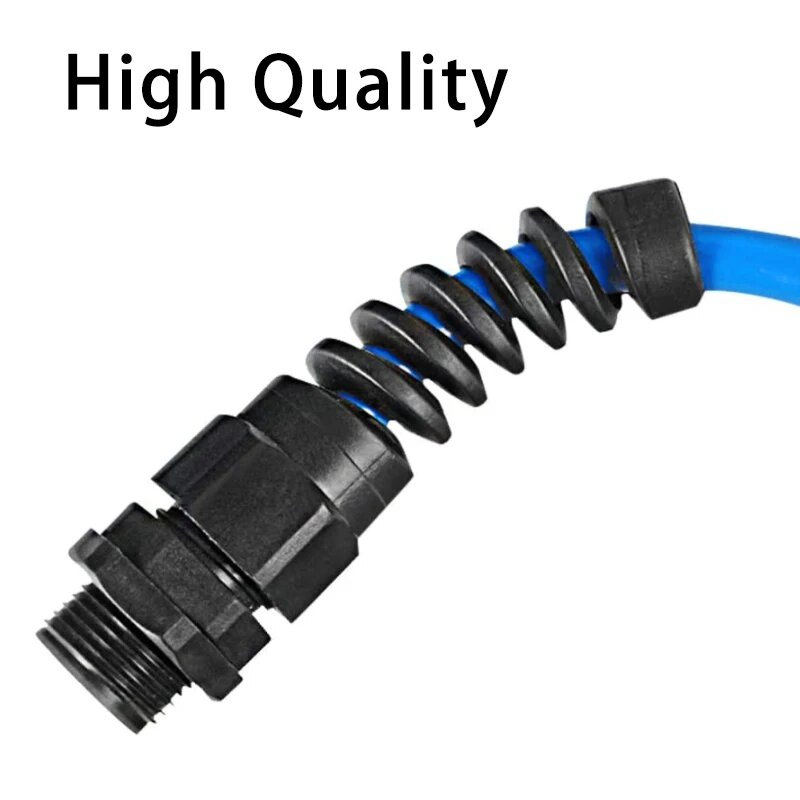 5 шт. черные нейлоновые водонепроницаемые кабельные втулки PG7 PG7-6.5 BK 5pcs