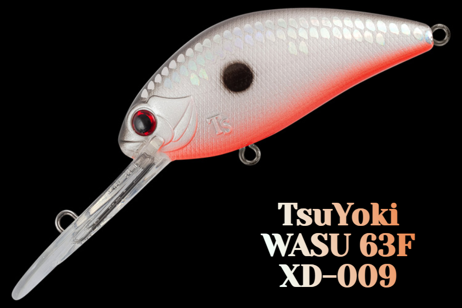 Воблер TsuYoki WASU 63F, плавающий, длина 63мм, вес 13гр, заглубление 2,8-5,5м, цвет XD-009