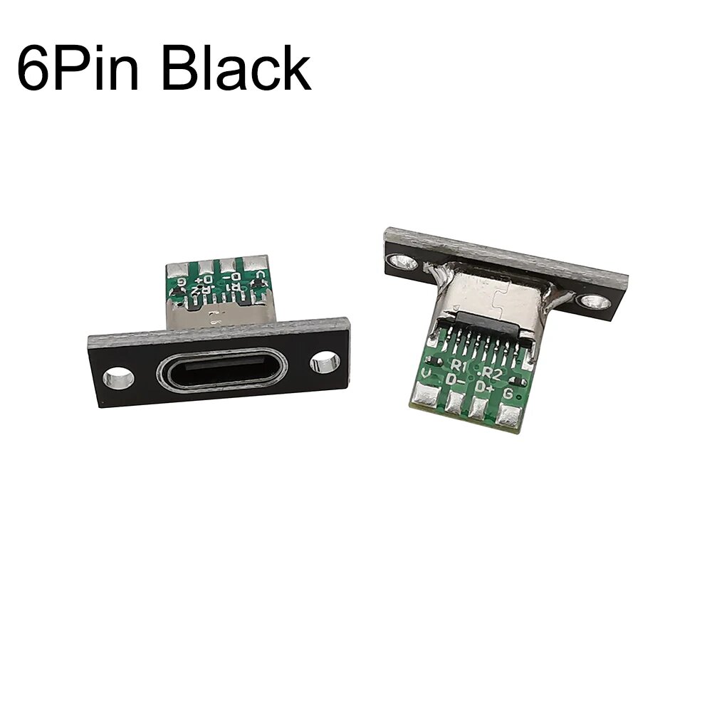 Разъемы USB Type C ALLiSHOP 5/10 шт. 5Pcs, 6Pin