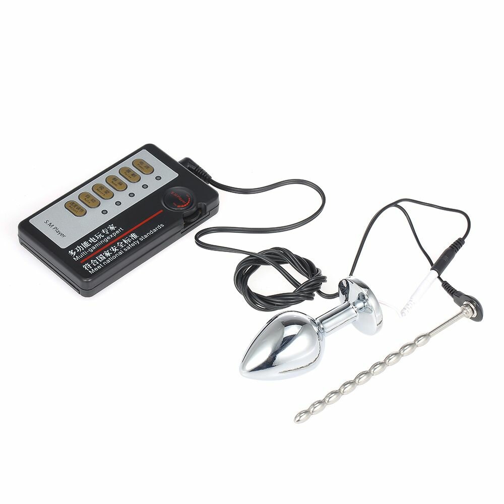 Электромассажер для простаты, точка G, анальная пробка, электрический шок, мужской уретральный аппарат