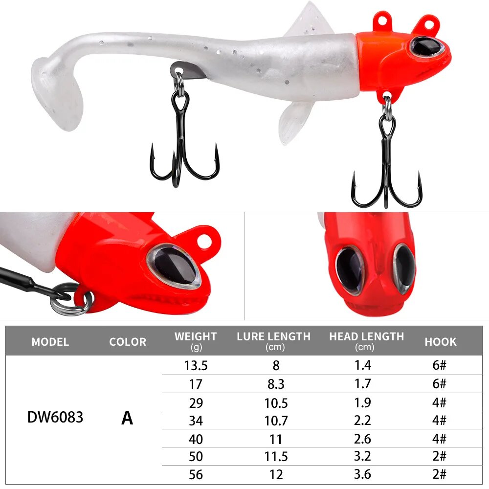 Мормышка PRO BEROS DW6083, 40g, 11cm, color A, красный