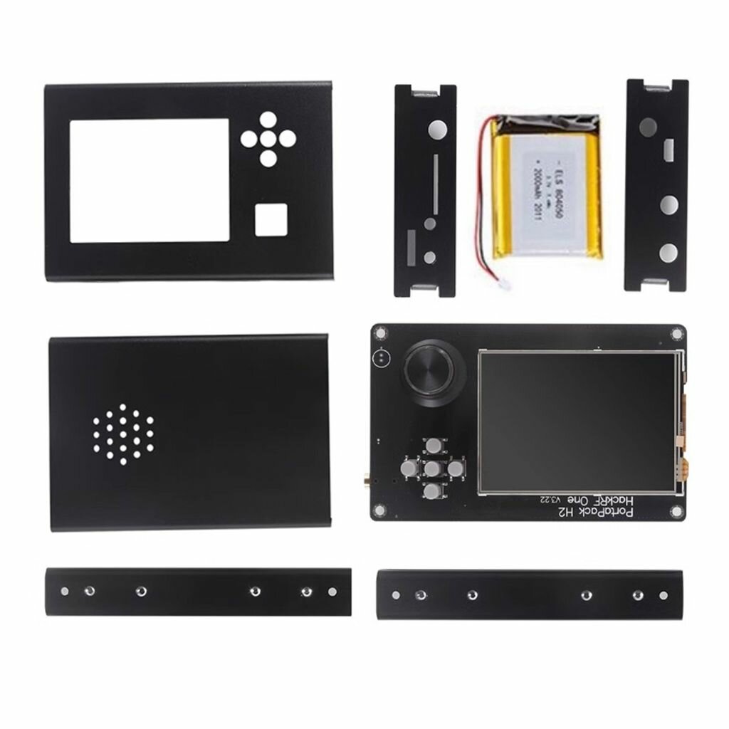 Экран радио SDR H2 + корпус из алюминиевого сплава с аккумулятором