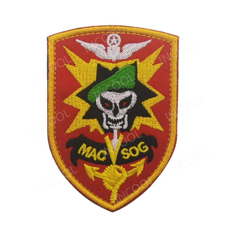 Нашивка MACV-SOG вышивка 9*6.3 см