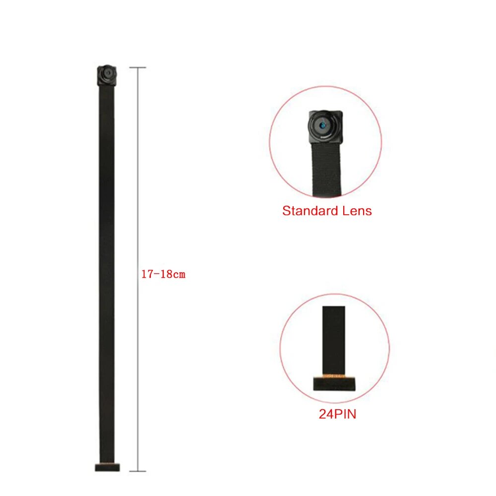 Кабель объектива камеры 24pin 90 degree lens