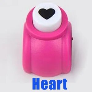 Дырокол для скрапбукинга HERBATA Розовый, heart