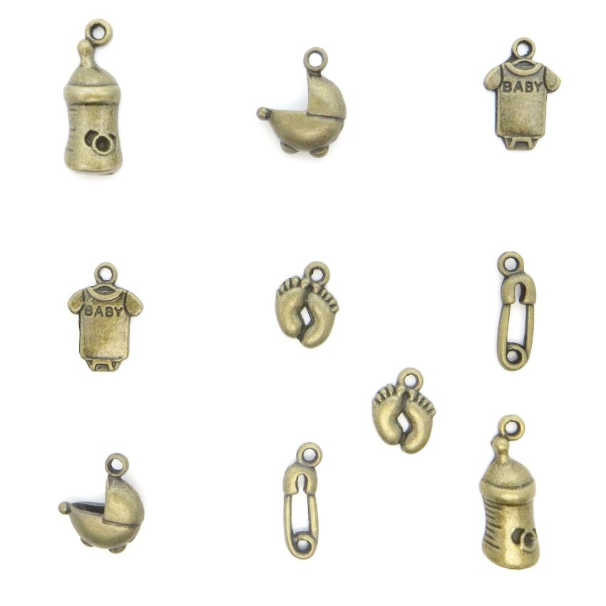 Набор шармов для рукоделия Рукоделие металлические, "Мальчик" бронзовый цвет