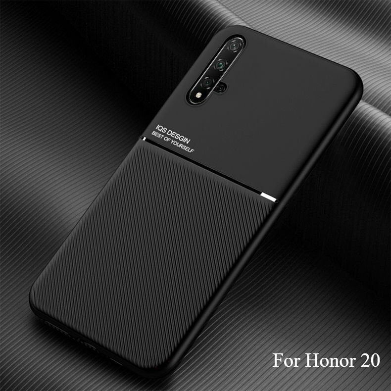 FASNYA Чехол из деловой кожи для Honor 20/20S/ Nova 5T (Хонор 20/20C/ Нова 5T) с магнитным автомобильным держателем, тонкий защитный чехол для смартфона