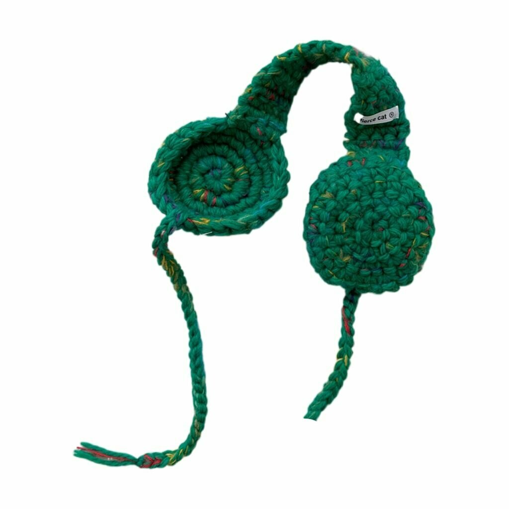 Мягкие эластичные зимние теплые вязаные уши повязки на голову крючком наушники для детей