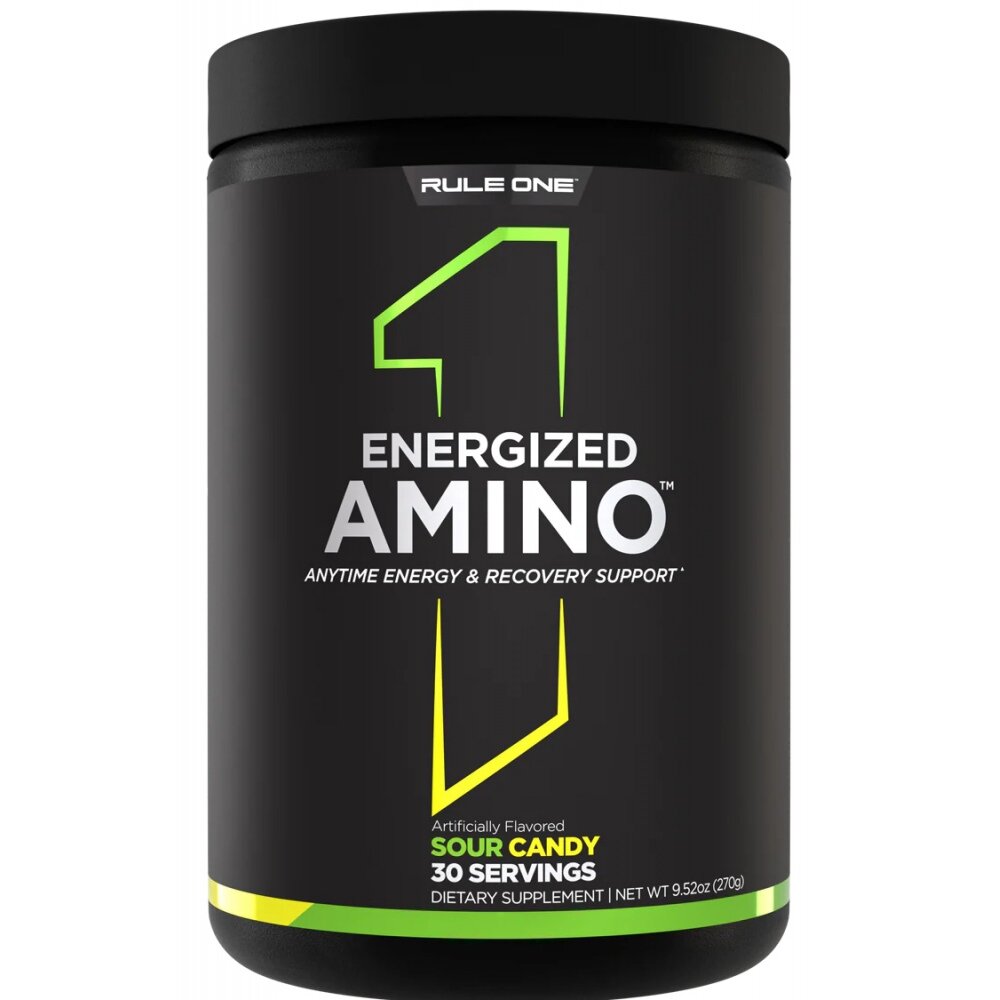 Rule One (R1) Energized Amino, 270 г, Вкус Fruit Punch / Фруктовый Пунш
