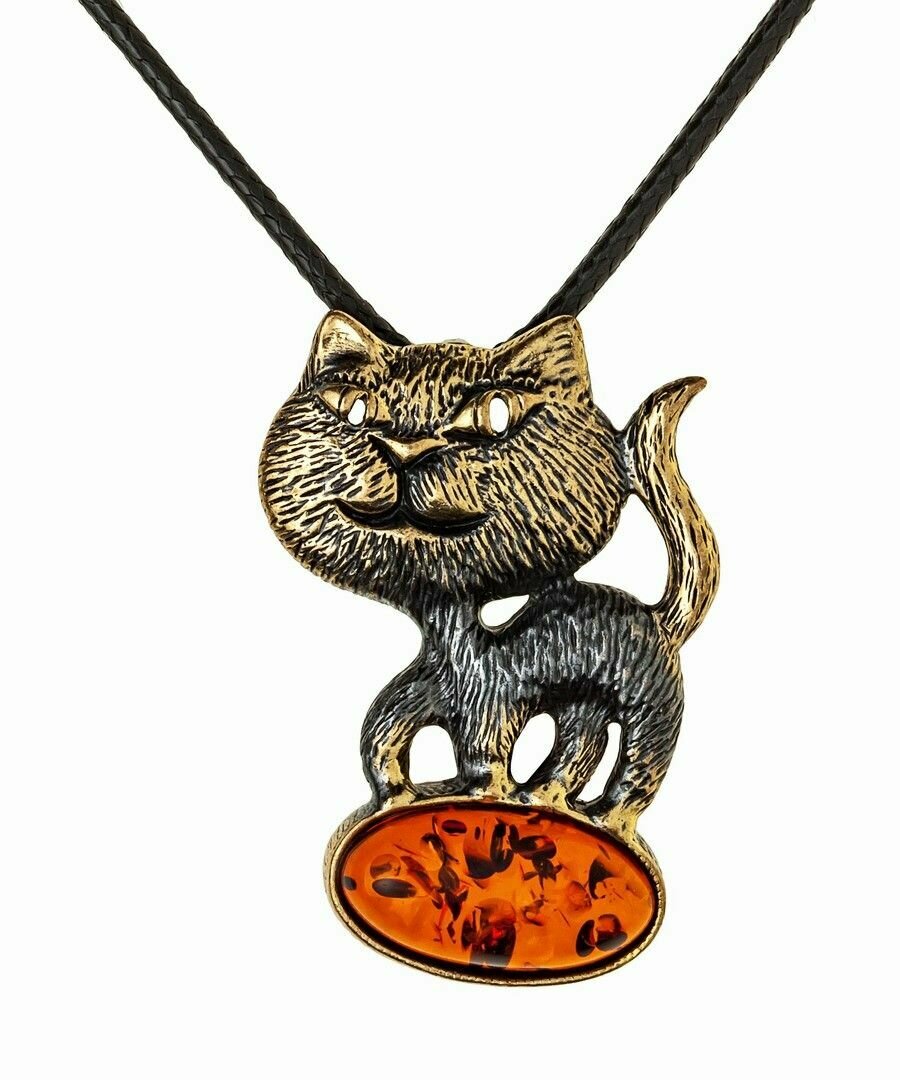 Колье, янтарь