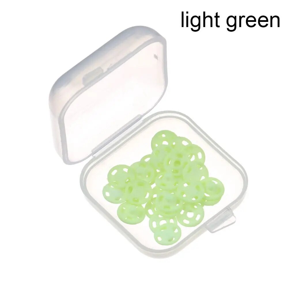 Мини-кнопки для кукол 15 шт, пластик, разноцветные Зеленый, light green