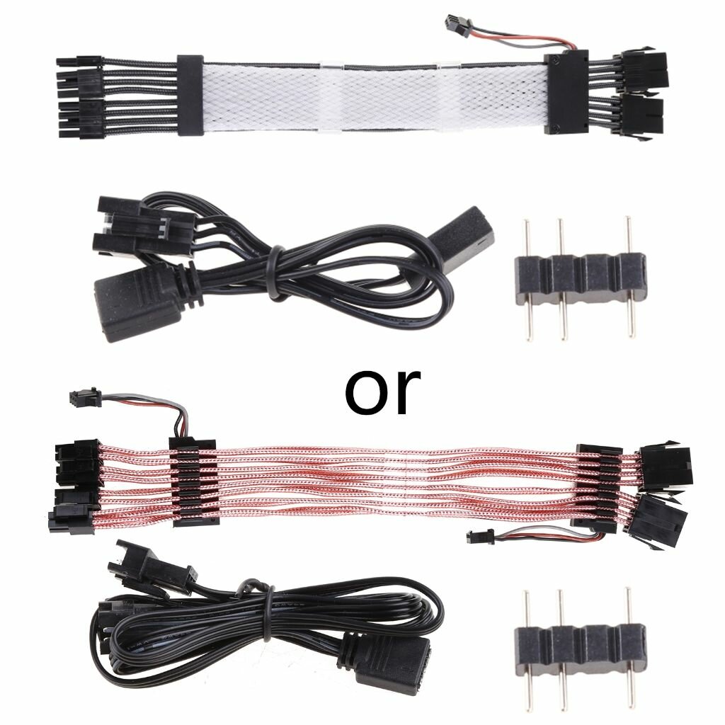 8-контактный удлинительный кабель питания, адресуемый RGB, синхронизированный, программный светодиодный блок питания для видео