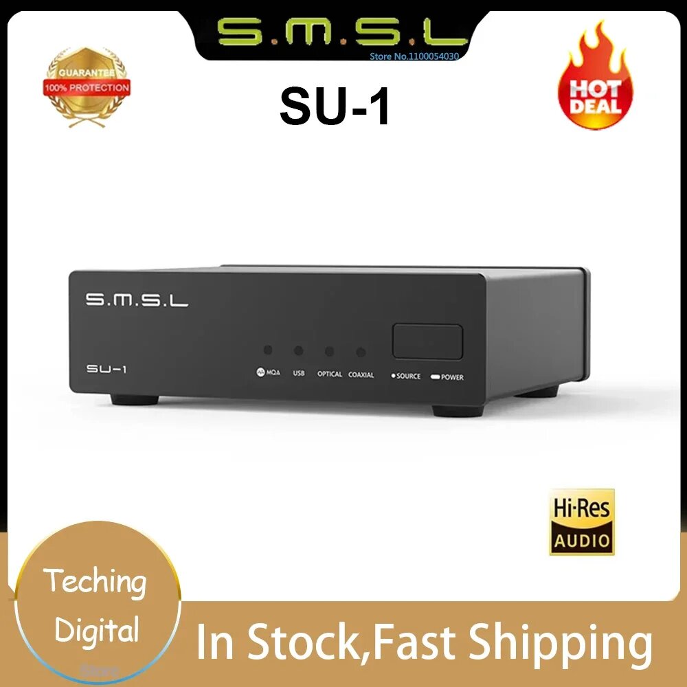 Оригинальный SMSL SU1 MQA Audio DAC Hi-Res HIFI мини-декодер для настольных ПК AK4493S XU316 768 кГц/32 бит DSD512 SU1 Hi-Res MQA-CD ЦАП